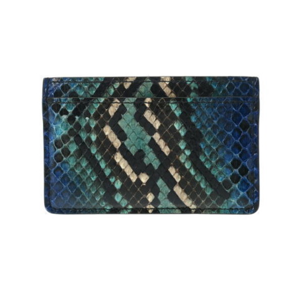 Louis Vuitton | Bags | Louis Vuitton Porto Carte Blue Python Card Case | Poshmark